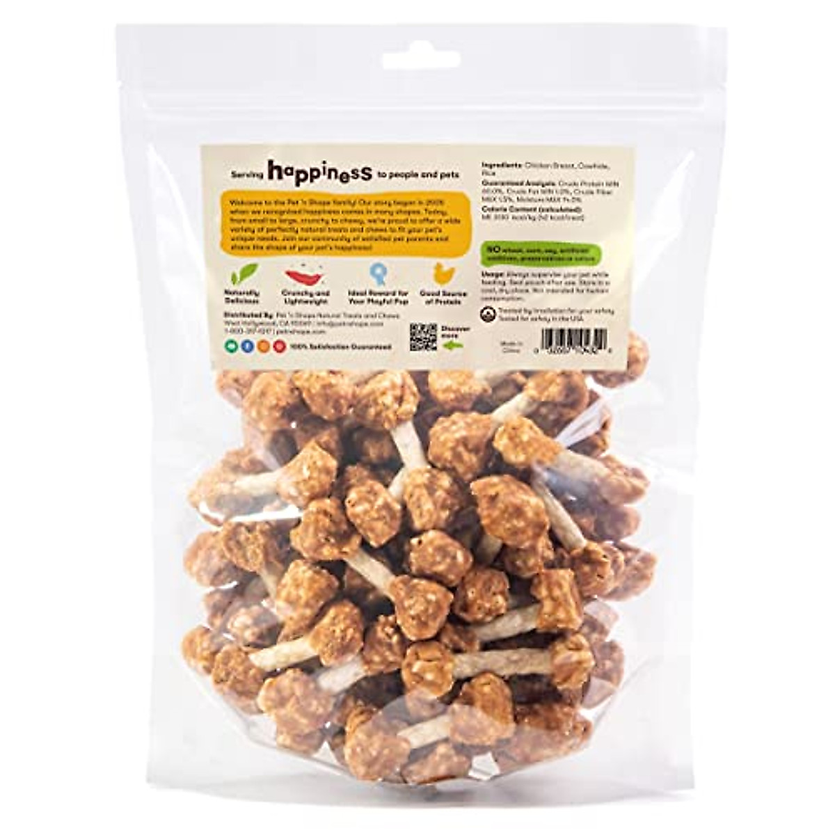 Pet 'n Shape Chik 'N Rice Dumbbells - All Natural Dog Treats, Chicken, 32 oz