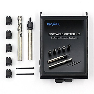 Spot Weld Cutter, Sheet Metal Hole Cutter, Punch Remover Panel Separator for Power Drill Welding Auto Body Work Tool, 3/8 Inch Drill Bit Tools