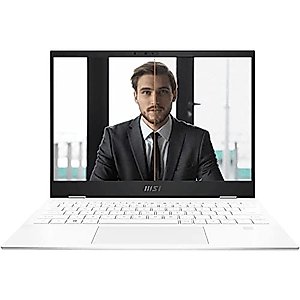 MSI Summit E13 Flip Evo Business Professional Laptop: 13.4" FHD+ 1200p, Intel Core i5-1155G7, Intel Iris Xe, 16GB, 512GB SSD, Thunderbolt 4, WiFi 6E, TPM 2.0, Win10, Pure White (A11MT-235)