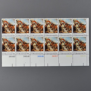 Sheet 12 1975 US Postal Service Stamps Bicentennial Bunker Hill Scott 1564
