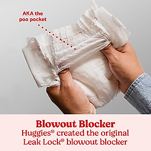 Huggies Size 1 Diapers, Snug & Dry Newborn Diapers, Size 1 (8-14 lbs), 256 Count (4 Packs of 64), Packaging May Vary