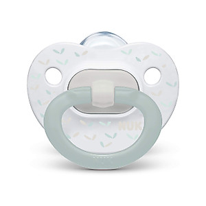 NUK Orthodontic Pacifier Value Pack, Boy, 0-6 Months (Pack of 3)