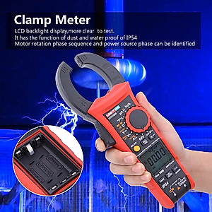 UT219DS Digital Clamp Meter 6000 Counts LCD Clamp Meter Voltage Current Resistance Tester Used to Measure Current Voltage Temperature Capacitance Resistance Diodes