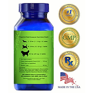 RxMobility Botanical Hip & Joint Supplement with Cissus Quadrangularis - All Natural Formula for Fast Working Pain Relief & Maximum Mobility - for Dogs