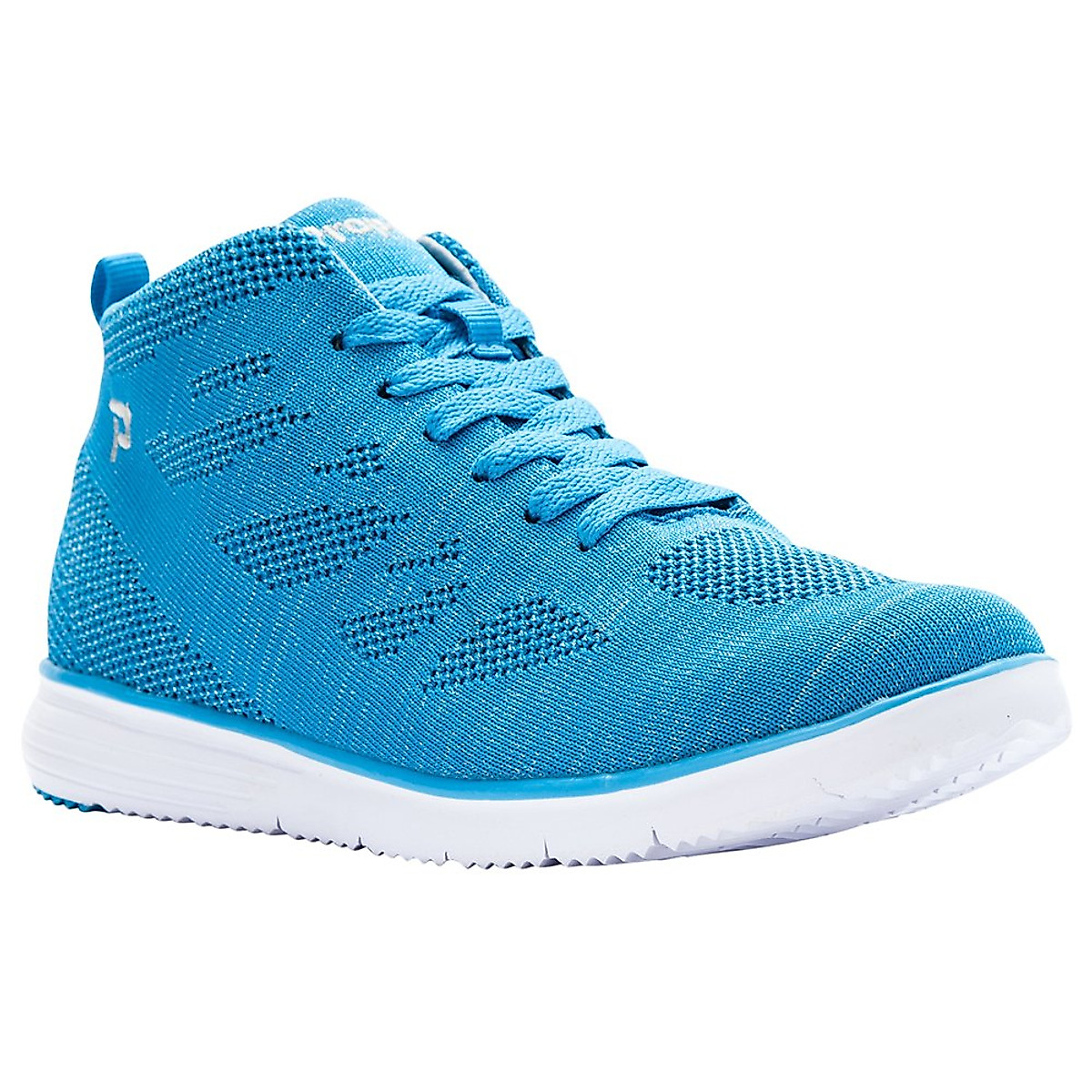 Propet Women's TravelFit Hi Shoe, Pacific/Silver, 6 2E US