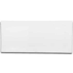 Elegant Rectangular Pearl White Serving Tray - 9" x 13" - Premium Extra Heavy Weight Plastic, Perfect for Parties & Home Use (1 Pc.)