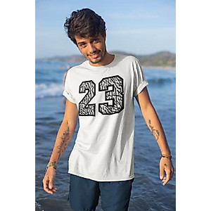 Shirt to Match Retro Jordan 23 Elephant Print Men's Graphic T Shirt, 23 Elephant Print Graphic Tee to Match Jordans Grey