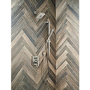 DELTA FAUCET T24867-SS, Stainless Ara Angular Modern Monitor 14 Series Valve Trim with 3-Setting Integrated Diverter