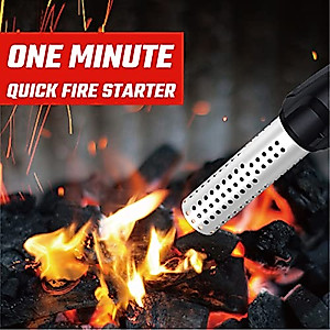 Gardtech Electric Charcoal Starter, Igniter Grill Starter, ONE-Minute Quick Lighter, Hot Air Fire Flameless BBQ Starter - Perfect for Grillers Barbecue, Fireplaces, Fire Pits