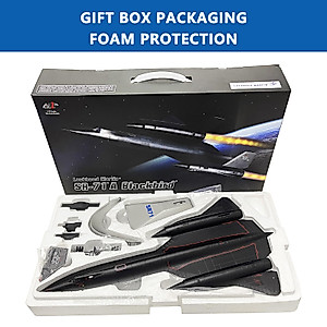 Mahfisj 1/72 Scale SR-71 Blackbird Model - 17.9 Inch Length - Metal Military Aircraft Replica - Premium Gift and Collectible