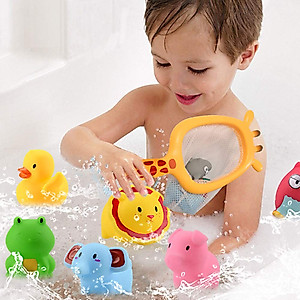 Toddler Bath Toys Mold Free Bathtub Toys, Bath Toys for Toddlers 1-3 Pool Bathroom Bath Time Submarine Set, Pool Toys for Toddlers Infant Boys Girls Birthday Gifts Age 1 2 3 4 5 6 Year Old (Animal)