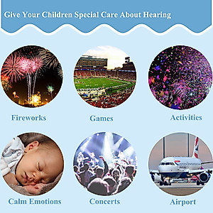 PROTEAR Kids Ear Protection Safety Ear Muffs, NRR 25dB Noise Reduction Children Earmuffs, Hearing Protectors for Sleeping, Studying, Airplane, Concerts, Fireworks - Graffiti with Black Band