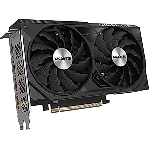 Gigabyte NVIDIA GeForce RTX 4060 Ti WINDFORCE OC Graphics Card - 8GB GDDR6, 128-bit, PCI-E 4.0, 2550MHz Core Clock, 2X DP 1.4, 2X HDMI 2.1a, NVIDIA DLSS 3 - GV-N406TWF2OC-8GD
