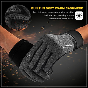 SIMARI Winter Gloves Women Men Ski Snow Gloves Liner Thermal Warm Touch Screen, Suit for Running, Cycling, Biking, Hiking, Driving, Walking, Typing, Freezer Work, Sports, Soccer, Shooting, Gaming 102