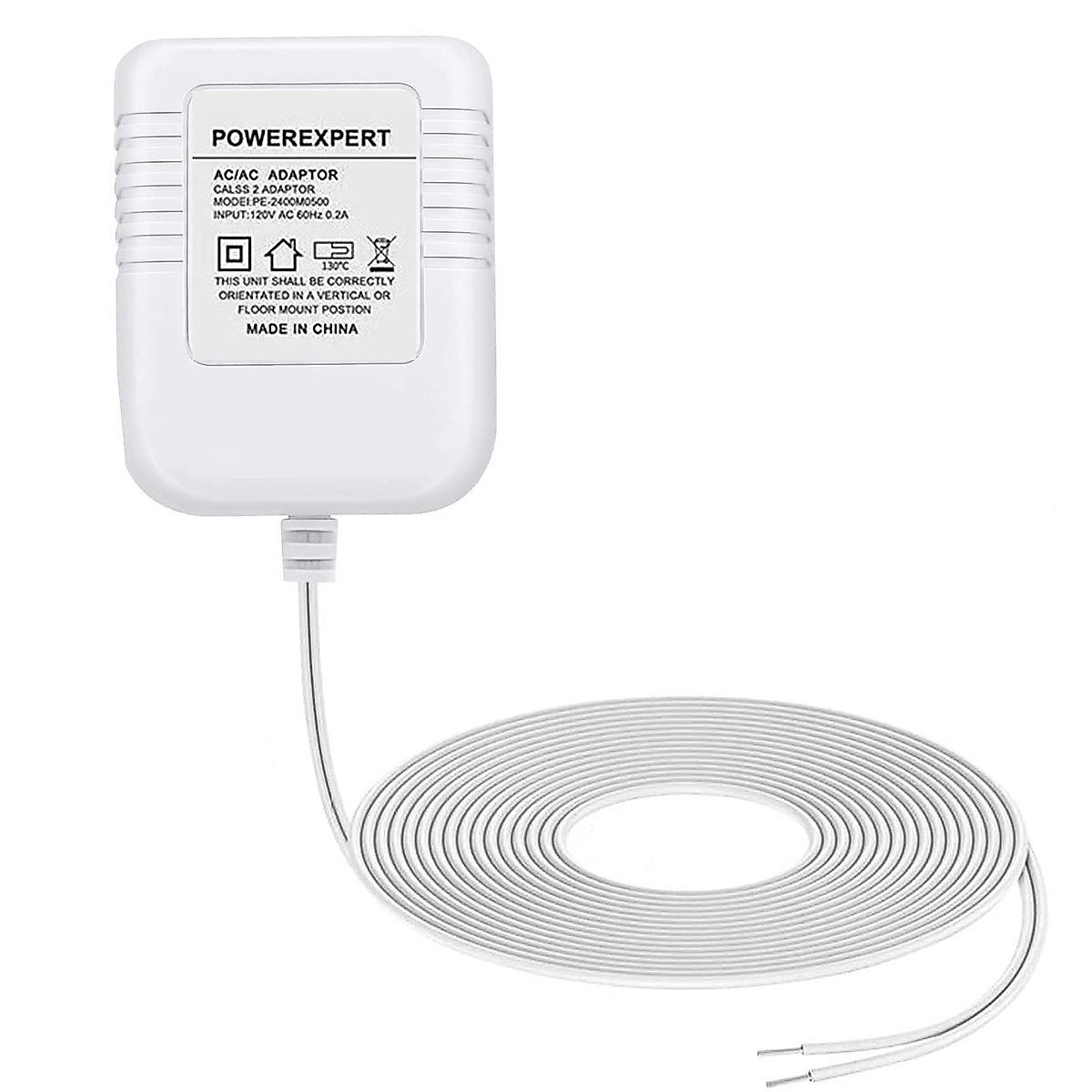 24Volt Transformer C Wire Adapter for Thermostat and All Versions of Ring Doorbell, Compatible with Nest, Ecobee, Honeywell, Sensi, Sensi Smart WiFi Thermostat, Nest Hello Doorbell Supply Cord