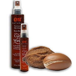 On Natural On Curl & Wavy Curl Defining Conditioner & Detangler, Argan Tree, 8oz, 8 Oz