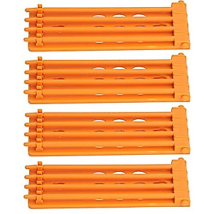 MOSU 4Pcs Pigeon Leg Ring Stand Wall Mounted Pigeon Ring Stand Plastic Parrot Leg Ring Holder (Yellow)