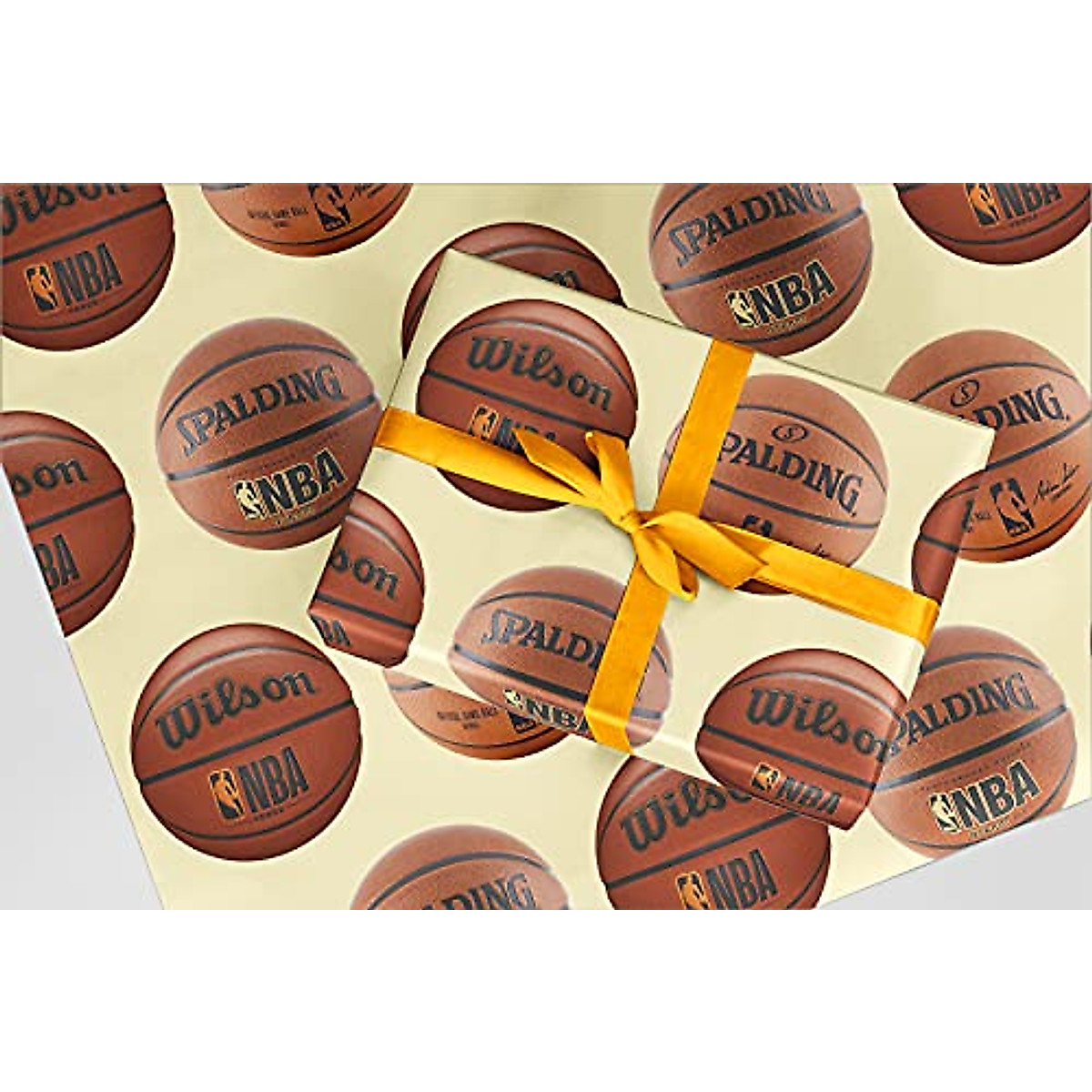 Basketballs Gift Wrap - 24"x10'