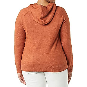 Amazon Essentials Women's Soft Touch Hooded Pullover Sweater, Caramel, Large