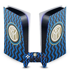 Head Case Designs Officially Licensed Inter Milan Home 2020/21 Crest Kit Vinyl Faceplate Gaming Skin Decal Compatible With Sony PlayStation 5 PS5 Digital Edition Console and DualSense Controller
