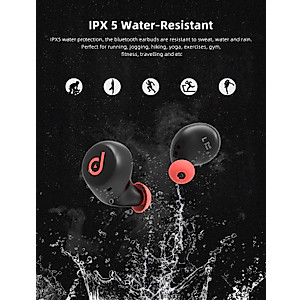 dyplay Wireless Earbuds Bluetooth 5.0 True Wireless Headphones in-Ear Stereo USB-C Quick Charge Waterproof TWS Wireless Earbuds with aptX 3D Stereo Sound,Single Mode Touch Control and CVC 6.0 Mic