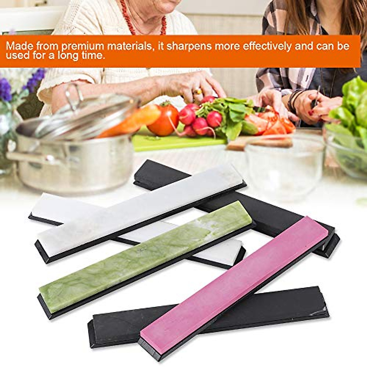 6PCS Sharpening Stone, 800‑10000 Grit Sharpening Stones Set, Fine Sharpening, Eliminate Burrs, Can Sharpen Any Blade, Easy to Use, for Polishing Compound, Flattening Stone Kitchen Tools