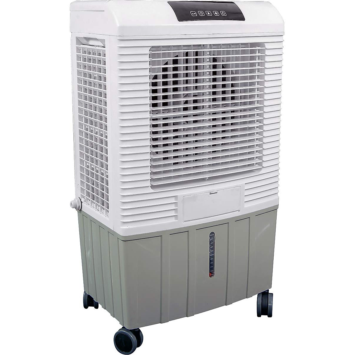 Hessaire MC26A Portable Evaporative Cooling Fan, Indoor/Outdoor High Temp Low Humidity Environments, 2100 CFM, 700 sq. ft., 3-Speed Fan, 110-120V, White