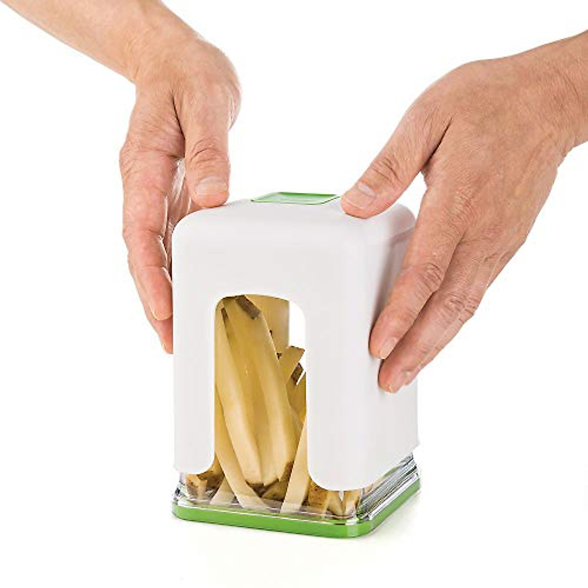 Progressive International Tower Fry Cutter, 1, White/Green