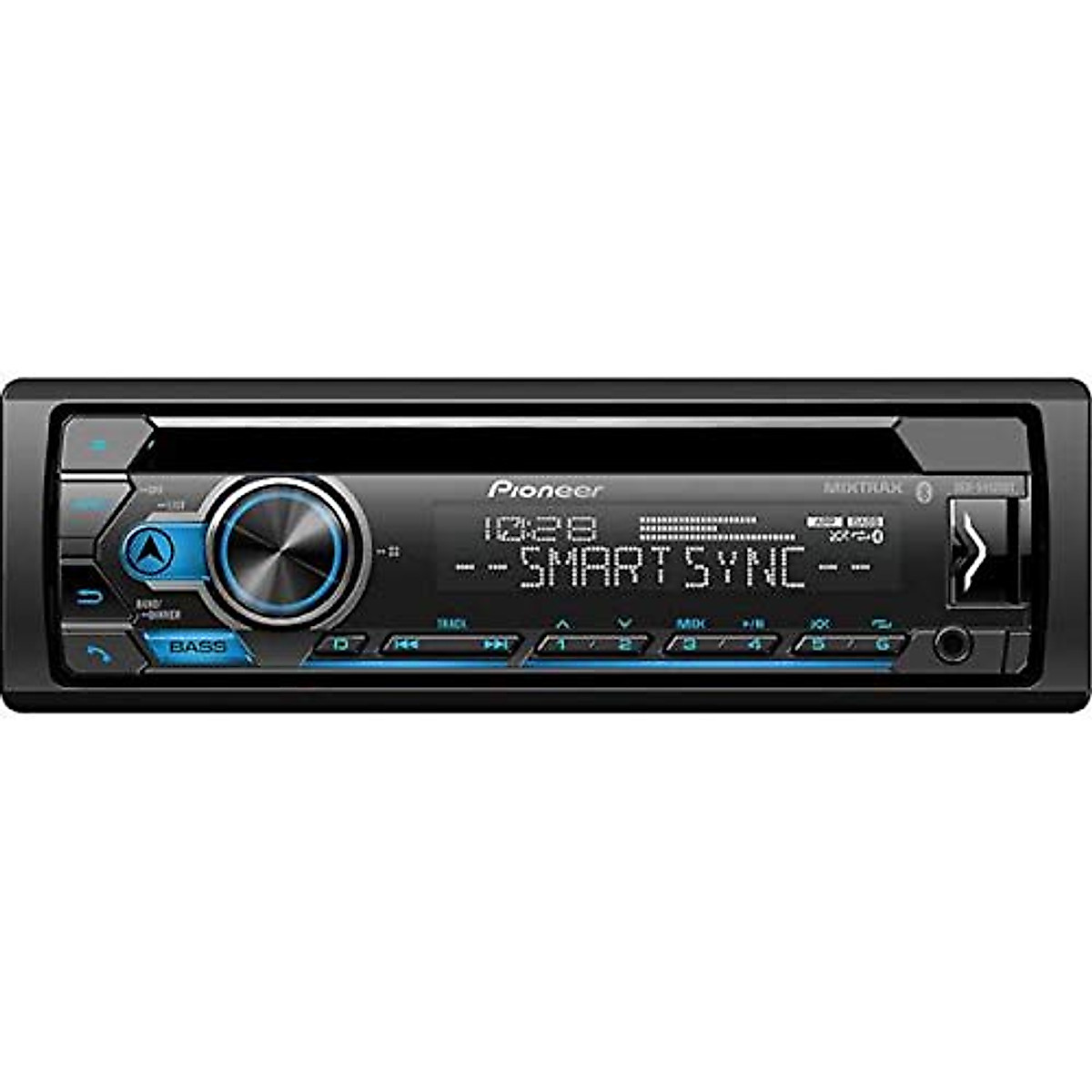 Pioneer DEH-S4120BT in Dash CD AM/FM Receiver with MIXTRAX, Bluetooth Dual Phone Connection, USB, Spotify, Pandora Control, iPhone and Android Music Support, Smart Sync App