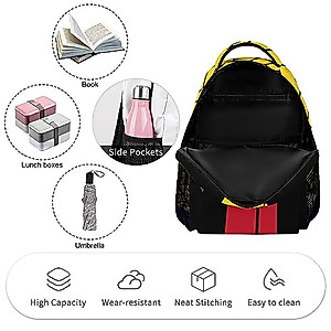 FunnyStar Colombia Flag Resist Laptop Backpack Cute Daypack for Camping Shopping Traveling