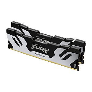 Kingston FURY Renegade Silver 32GB (2x16GB) 6400MT/s DDR5 CL32 DIMM Desktop Memory (Kit of 2) | Intel XMP 3.0 | Overclocking Stability | KF564C32RSK2-32