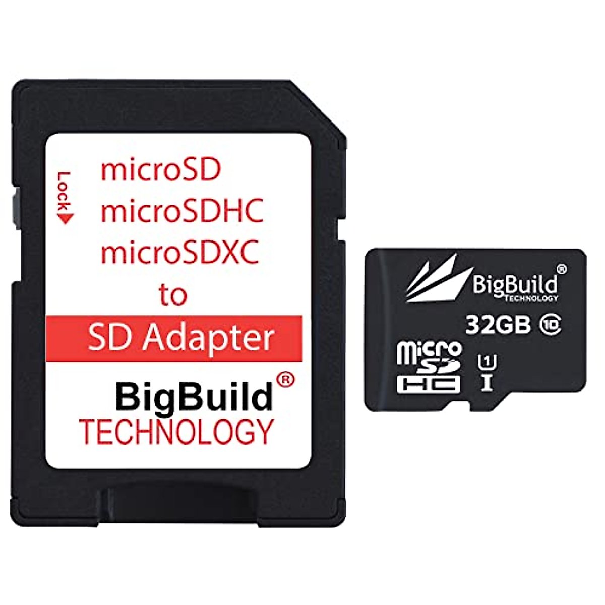BigBuild Technology 32GB UltraFast 80MB/s Memory Card for Akaso EK7000 Action Camera, Class 10 MicroSDHC