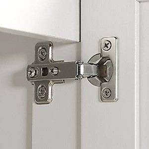 Sauder Large Storage Cabinet, Soft White Finish