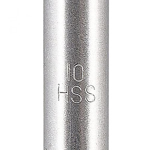 uxcell 2 PCS 10mm Straight Shank Electric HSS Twist Drill Bit