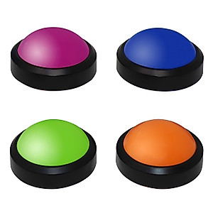 Teacher's Choice Game Buzzers with Unique Sounds for Each Buzzer |Great for Trivia, Competition, Spelling Bees and More, 4 Pack
