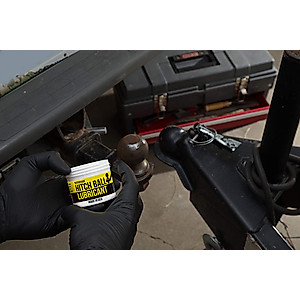Mission Automotive 4oz Trailer Hitch Ball Lubricant - Grease to Reduce Friction and Wear on Tow Hitch Mount Balls, King Pins, Hitch Locks, etc. - Waterproof Lube Made in The USA