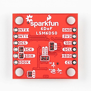SparkFun 6 Degrees of Freedom Breakout - LSM6DSO (Qwiic) - Sense Shocks Tilt Motion Taps Count Steps Read Temperature 1.71V to 3.6V Operating Voltage Low Power Consumption Small Board