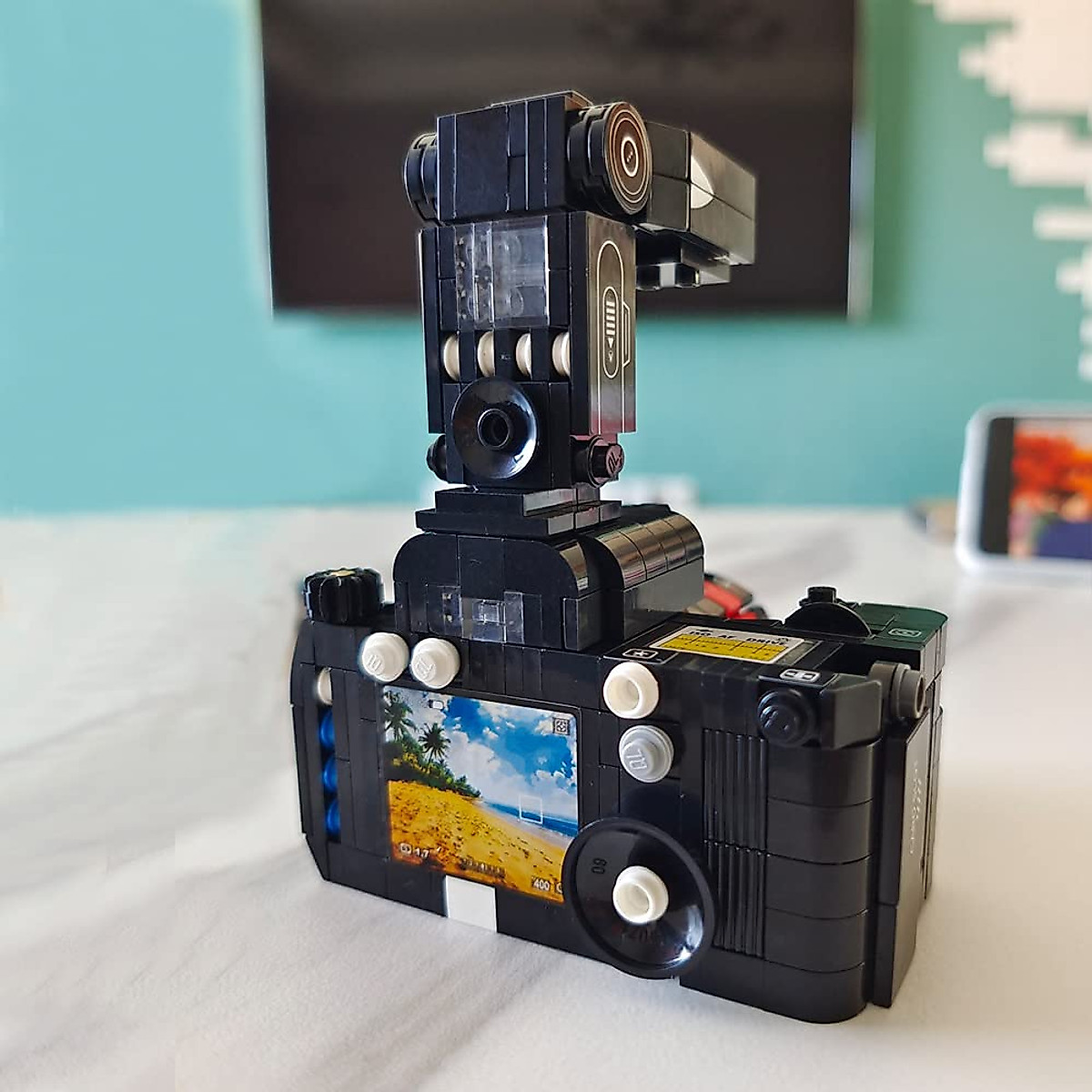 Uvini Adult Building Set, Building Blocks Camera, DIY STEM Toys, Best Gift for Adult, Teens, Collectible Model Digital Camera to Build 407pcs