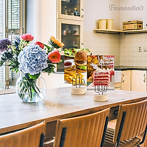 Framendino, 12 Pack Table Number Holders Wooden Place Card Holders for CenterPack Wedding