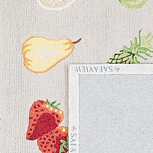 SAFAVIEH Chelsea Collection Area Rug - 8' x 10', Stone, Hand-Hooked French Country Wool, Ideal for High Traffic Areas in Living Room, Bedroom (HK265B)