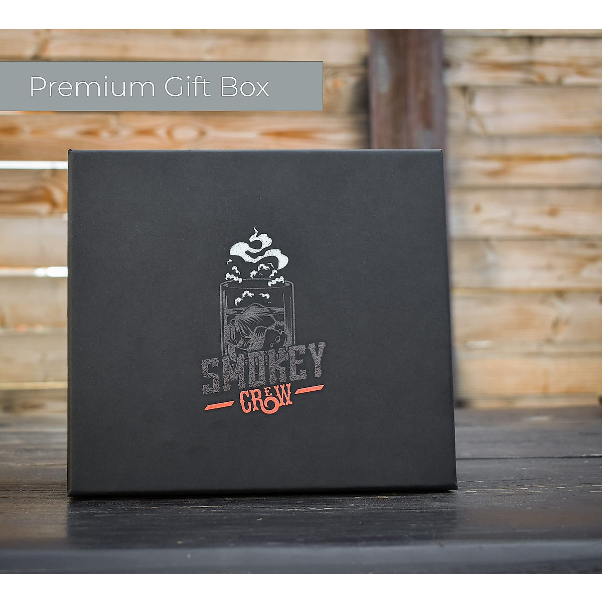 Smokey Crew Cocktail Smoker Kit with Butane Torch - Elevate Your Whiskey and Cocktail Experience - Gift for Him