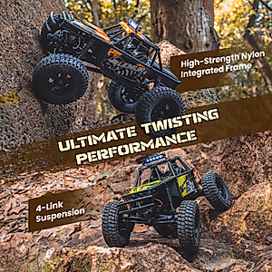 BEEZRC FMS 1/24 RC Crawler Lemur RTR FCX24 4WD 2.4GHz RC Rock Truck RC Car Offroad Mini Model Car Hobby Grade Remote Control Car with LED Lights (Green) FMS12404RTRGN