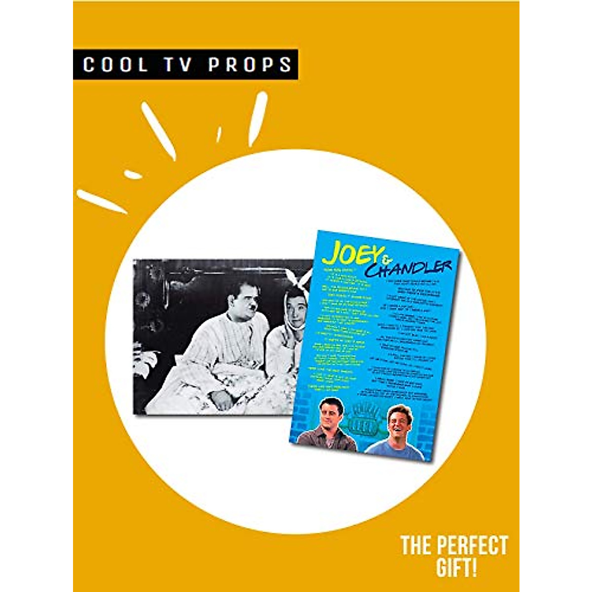 Cool TV Props New Friends Poster - Friends Merchandise TV Show Poster- Joey and Chandler Posters - Friends Show Gifts and Decor (Laurel & Hardy)