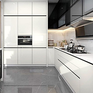 ORBIDO Wallpaper Peel and Stick Countertops （15.7"x196"） Glossy Countertop Contact Paper Peel and Stick Wallpaper for Bedroom Kitchen Countertop Cabinet Wardrobe Self-Adhesive Removable Wall Paper