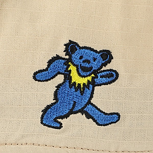 Bioworld Grateful Dead Logo Adult Tan Rope Snapback Hat