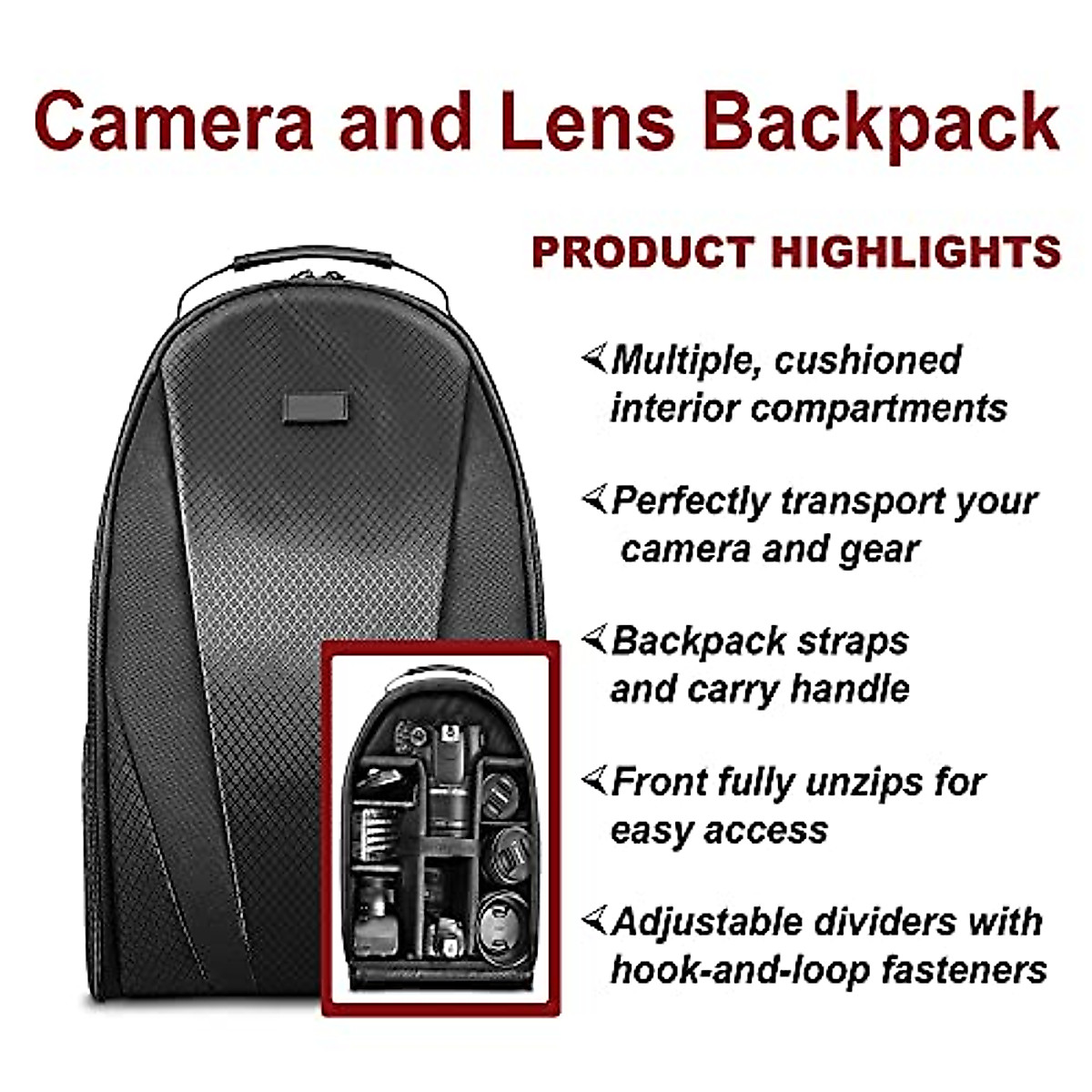 Canon EOS Rebel T7 Digital SLR Camera with EF-S 18-55mm Zoom Lens + SanDisk 128GB Memory Card + Tripod + Case + Wideangle Lenses + ZeeTech Accessory Bundle (20pc Bundle) (Renewed)