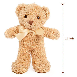 Tezituor Bulk Teddy Bears Stuffed Animal, Teddy Bears Bulk Stuffed Bear, Soft Teddy Bear Centerpiece Baby Shower, 7 Colors, 7 Packs, 10in
