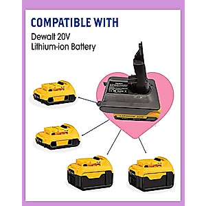 MAKBOS for Dyson V7V8 Battery Replacement,V7V8 Battery Adapter for Dewalt 20V 60V Battery Converted for Dyson V7V8 Battery,for Dyson V7V8 Motorhead V7V8 Trigger