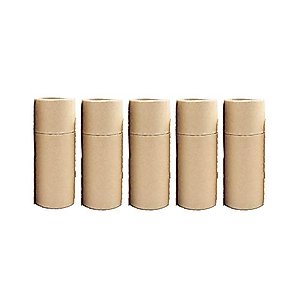 Empty Kraft Paper Jar Tube Cardboard Boxes,Essential Oil Bottle Packaging Box Gift Paper Tube Packing Box With Lid Round Paper Cardboard Boxes,5pcs (20ML)