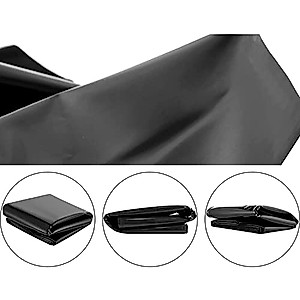 uyoyous Pond Liner 16x20 Ft 20 Mil Thickness Black HDPE Rubber Liners Fish Pond Liners for Outdoor Ponds, Fountains, Waterfall & Water Gardens